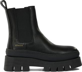 Copenhagen Stiefel mit Plateau - Schwarz