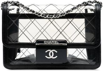 Chanel Hobo Bags - Small PVC Naked Beauty Lock Flap - Gr. unisize - in Schwarz - f&uuml;r Damen