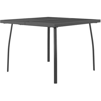 vidaXL Gartentisch Anthrazit 100x100x72 cm Stahlgitter - Vidaxl