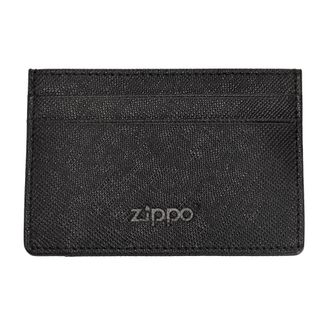 Zippo Geldbörse - Saffiano-Leder - Schwarz - Portemonnaie für Damen und Herren - Portmonee mit RFID-Schutz - Geldklammer - Für Karten und Scheine