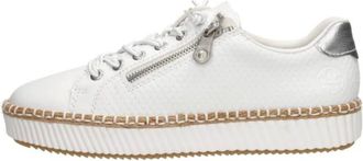 Rieker Femme, Chaussures, Blanc, Taille: 40 EU Chaussures &agrave; lacets Laag
