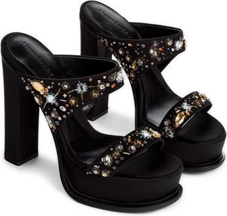 Alexander McQueen Mules &agrave; bijoux fantaisie