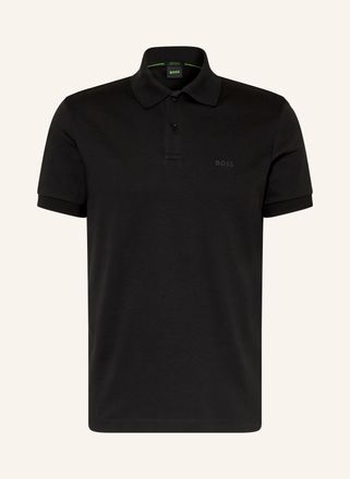 HUGO BOSS Jersey-Poloshirt Pio schwarz