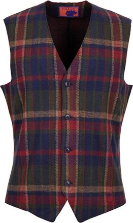 Gallo Gallo, Homme, Vestes, Multicolore, Taille: L Diagonal Tartan Vest