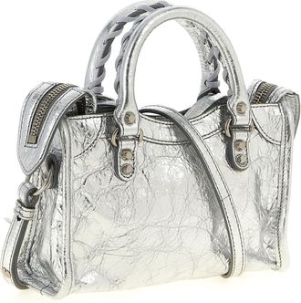 Balenciaga Le City Top Handle Bag - Silver