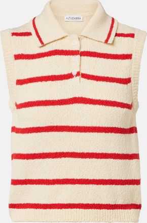 Altuzarra Top Elmer en coton m&eacute;lang&eacute; &agrave; rayures