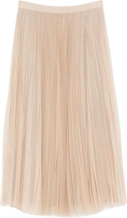 Fabiana Filippi pleated tulle skirt - Nude