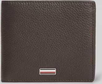 Tommy Hilfiger Portemonnaie aus echtem Leder mit Logo-Applikation