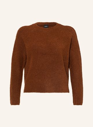 HUGO BOSS Boucl&eacute;-Pullover Febisana braun