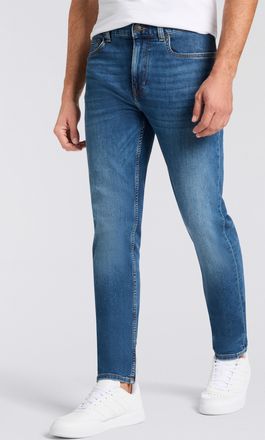 Tommy Hilfiger Slim-fit-Jeans TOMMY HILFIGER CORE BLEECKER, Damen, Gr. 30, L&auml;nge 32, blau (mid blau), Denim/Jeans, Obermaterial: 98% Baumwolle, 2% Elasthan, slim fit