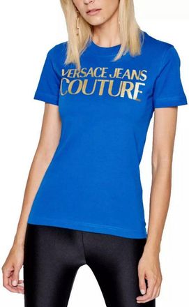 Versace Jeans Couture T-Shirt Logo Foil Slim Fit Shirt ikonischen Logo-Print in kontrastierender Farbe