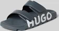 HUGO BOSS Sandale mit Logo Print