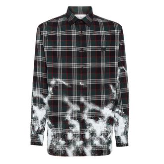 Philipp Plein Homme, Chemises, Multicolore, Taille: M Tartan Dandy Oversized Shirt