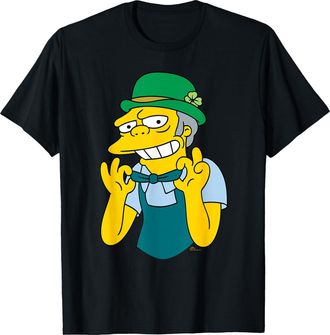 The Simpsons NEW The Simpsons St. Patricks Day Moe the Bartender Funny T-Shirt
