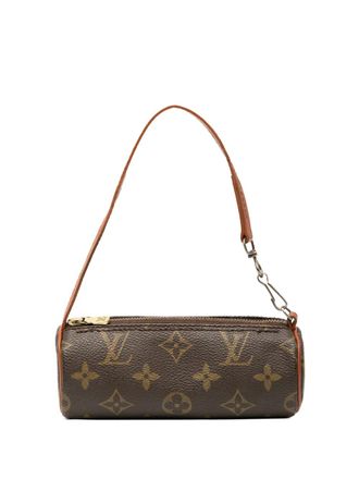 Louis Vuitton sac &agrave; main Papillon Pochette Monogram (1990-2021) - Marron