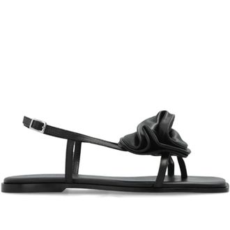 Vic Mati&eacute; Schwarze Sandalen mit Blumenapplikation - - Shoes - Damen - Schwarzk - 37 EU