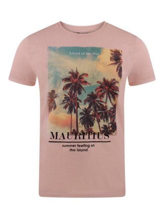 Riverso T-Shirt Herren Fotoprintshirt RIVLukas Regular Fit (1-tlg) Kurzarm Tee Shirt mit Rundhalsausschnitt aus 100% Baumwolle