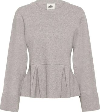 Karen by Simonsen Femme, Pulls, Gris, Taille: 40 FR Tricot ras du cou