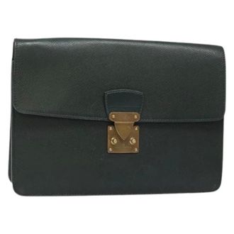 Louis Vuitton Pochette Vintage en Cuir Pre-owned - Femme - Pre-owned - Vert - Taille: ONE Size