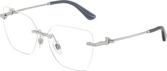 Dolce & Gabbana Femme, Accessoires, Gris, Taille: 56 MM Cat Eye Optical Frame