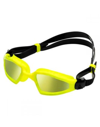 Aqua Sphere Kayenne Pro Titanium Mirror - verspiegelte Schwimmbrille, Farbe:neongelb