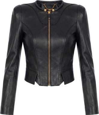 Elisabetta Franchi Damen, Jacken, Schwarzk, XSGr&ouml;&szlig;e