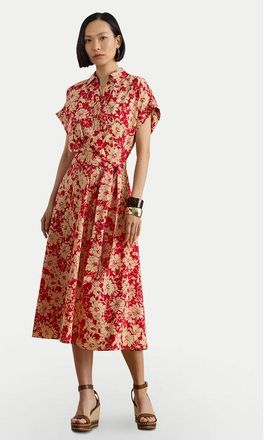 Lauren Ralph Lauren Hemdkleid 200P08692001 Rot Regular Fit