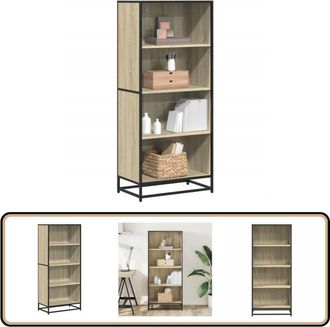 vidaXL Bücherregal Sonoma-Eiche 60x35x139 cm Holzwerkstoff - Vidaxl