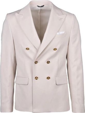 Daniele Alessandrini Homme, Costumes, Beige, Taille: L Veste Crois&eacute;e
