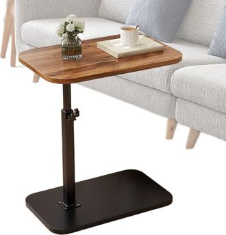 Generic C-f&ouml;rmiger Tisch, C-f&ouml;rmiger Beistelltisch | 360 Grad drehbarer Beistelltisch, Sofatisch, Betttisch, Laptop-Schreibtisch f&uuml;r Wohnzimmer