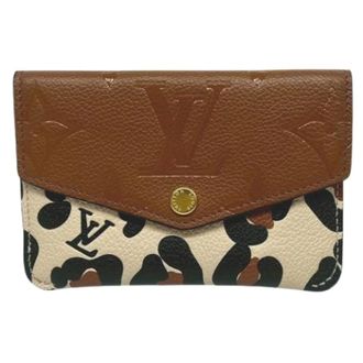 Louis Vuitton Porte-monnaie Monogram Empreinte Pre-owned - Femme - Pre-owned - Brun - Taille: ONE Size