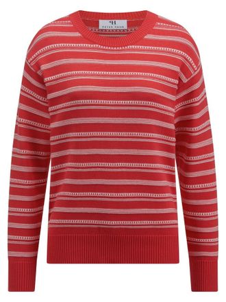 Peter Hahn Rundhals-Pullover Peter Hahn rot