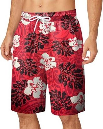 Generic Short de plage d&eacute;t&eacute; pour homme - Paysage d&eacute;t&eacute; insolite - Impression num&eacute;rique avec taille &eacute;lastique - Style d&eacute;contract&eacute; - Short de plage - Vacances - 