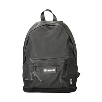 Blauer Schwarzer Polyester-Rucksack - - Bags - Herren - Schwarzk - ONE SIZE