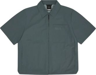 Rains Homme, Vestes, Gris, Taille: M Mito Short Sleeve Shirt