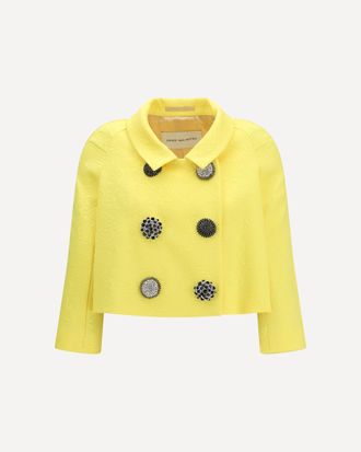 Dries Van Noten Cropped Jacket with jewel buttons Female 36