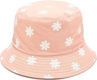 Dreshow Été Réversible Seau Chapeau Pliable Pêcheur Chapeau de Soleil Pliable Anti-UV Protection pour Femmes Hommes
