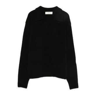 Dunst Strick-Polo-Pullover - - Knitwear - Damen - Schwarzk - M