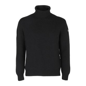 Hogan Homme, Pulls, Noir, Taille: XL Tricot Élégant à Col Roulé