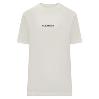 Jil Sander L&auml;ssiges Baumwoll-T-Shirt f&uuml;r M&auml;nner - - Tops - Damen - Wei&szlig; - S