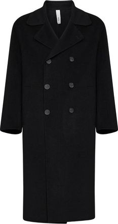 Hev&ograve; Wool Double-breasted Coat