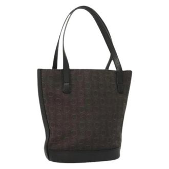 Celine Sac &agrave; main vintage en toile Pre-owned - Femme - Pre-owned - Noir - Taille: ONE Size
