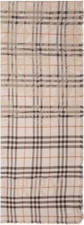 Burberry Femme, Accessoires, Blanc, Taille: ONE Size &Eacute;charpe Oversize L&eacute;g&egrave;re