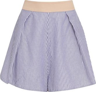 Gloria Coelho x Isabella Fiorentino Shorts mit Streifen - Blau