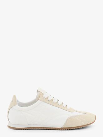 Toteme Nylon and suede sneakers with all-over stitching detail - TOTEME - gender_Woman