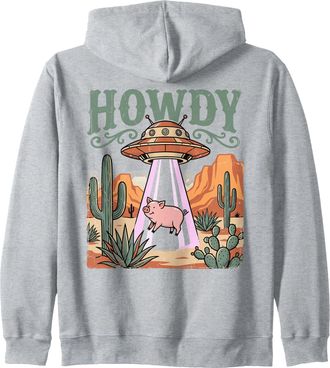 Image UFO Howdy Desert Pig Kapuzenjacke