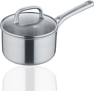 Berndes Topf Tricion Resist 16 cm, Stieltopf mit Deckel 1,8 l Volumen, für alle Herdarten inkl. Induktion, antihaft beschichtet