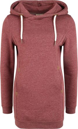 Oxmo OXVicky Damen Sweat Hoodie Long Pullover Kapuzenpullover mit Kapuze Kordelzug Regular fit, Größe:XS, Farbe:Wine R Mel (7989853)