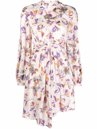 Zadig&Voltaire robe Rivage à fleurs - Tons neutres