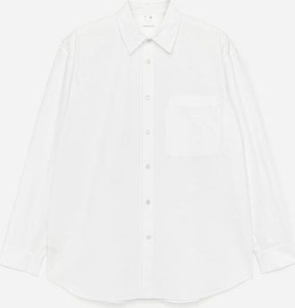 Arket Oversized-Hemd Aus Popeline -Weiß